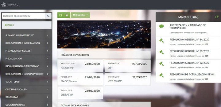 Marangatu ⊛ 【Subsecretaría de Estado y Tributación SET】