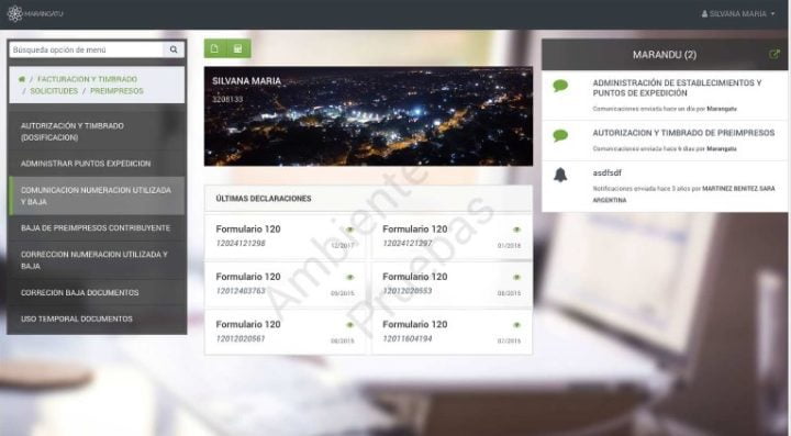Marangatu ⊛ 【Subsecretaría de Estado y Tributación SET】