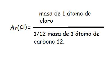 Masa atómica relativa 🥇 ¿Qué es? carbono-12 Definición Ejemplo