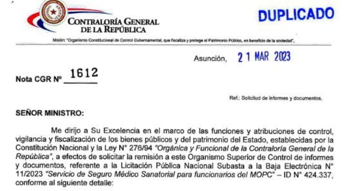 Llamativa regalías y irregularidades en llamados para seguros vips