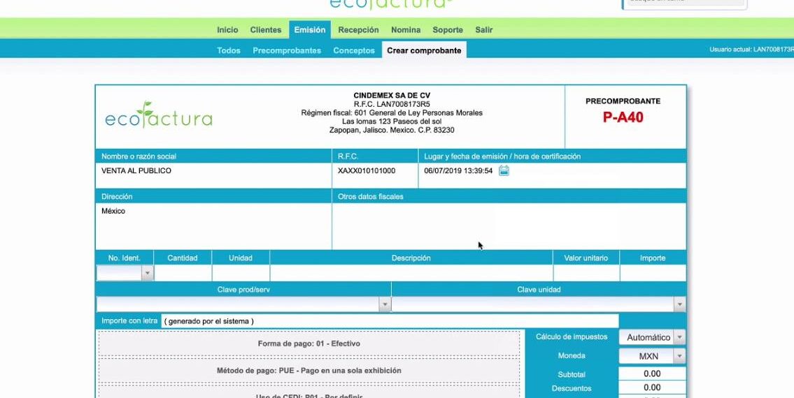 Ecofactura ️ Servicios de Facturación Electrónica - Registro y Ventajas