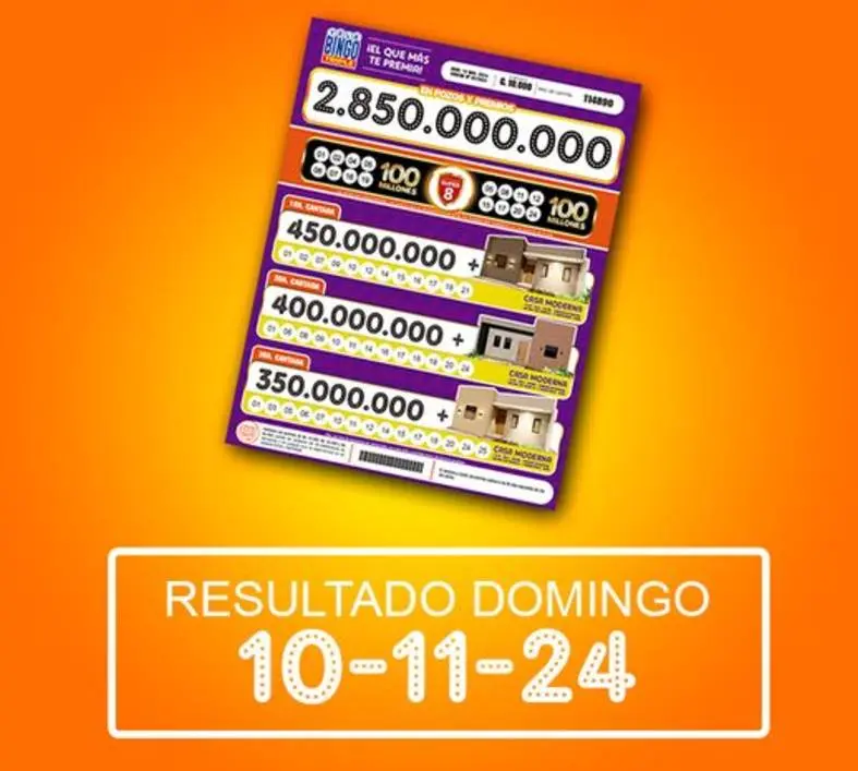 Resultado del sorteo de telebingo triple 10 de Noviembre 2024
