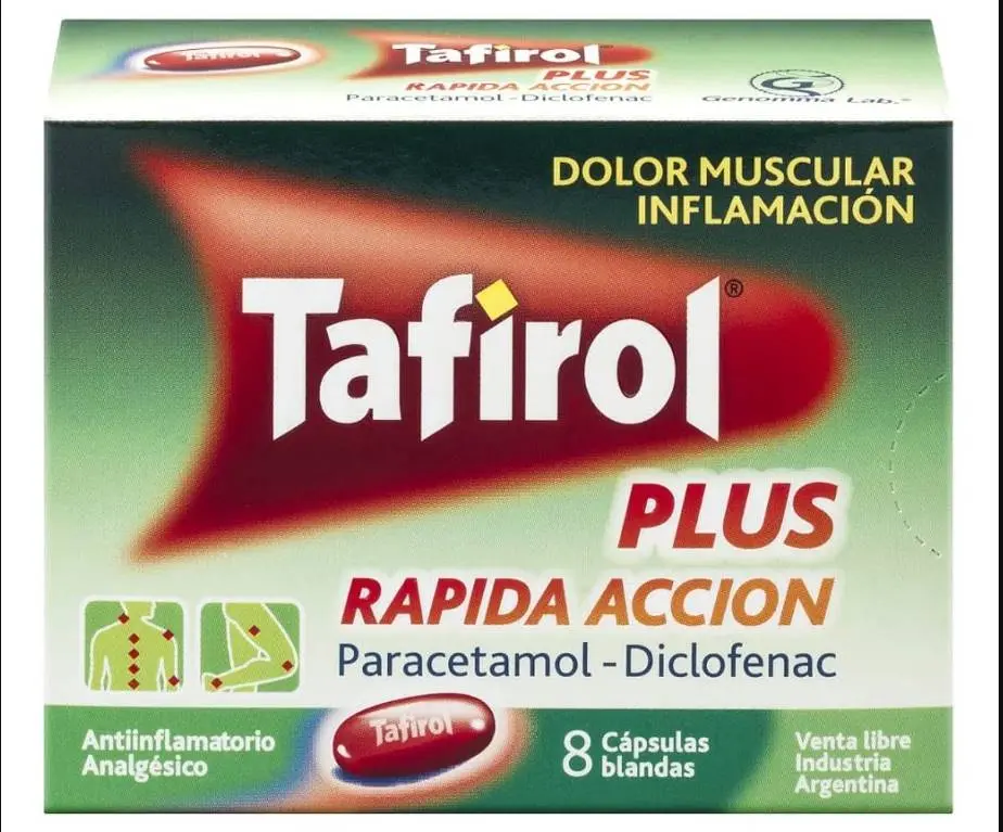 Tafirol Plus Rápida Acción con Paracetamol y Diclofenac Sódico